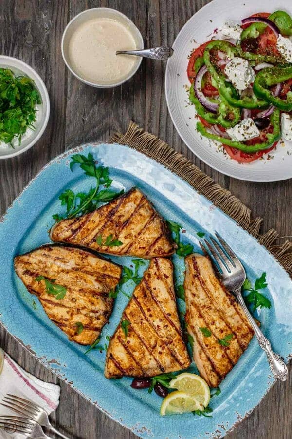 Grilled Swordfish Recipe (step-by-step tutorial) - The Mediterranean Dish