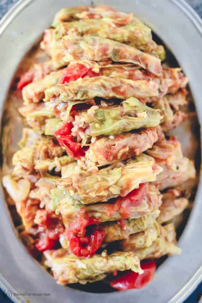 Vegetarian Stuffed Cabbage Rolls | The Mediterranean Dish
