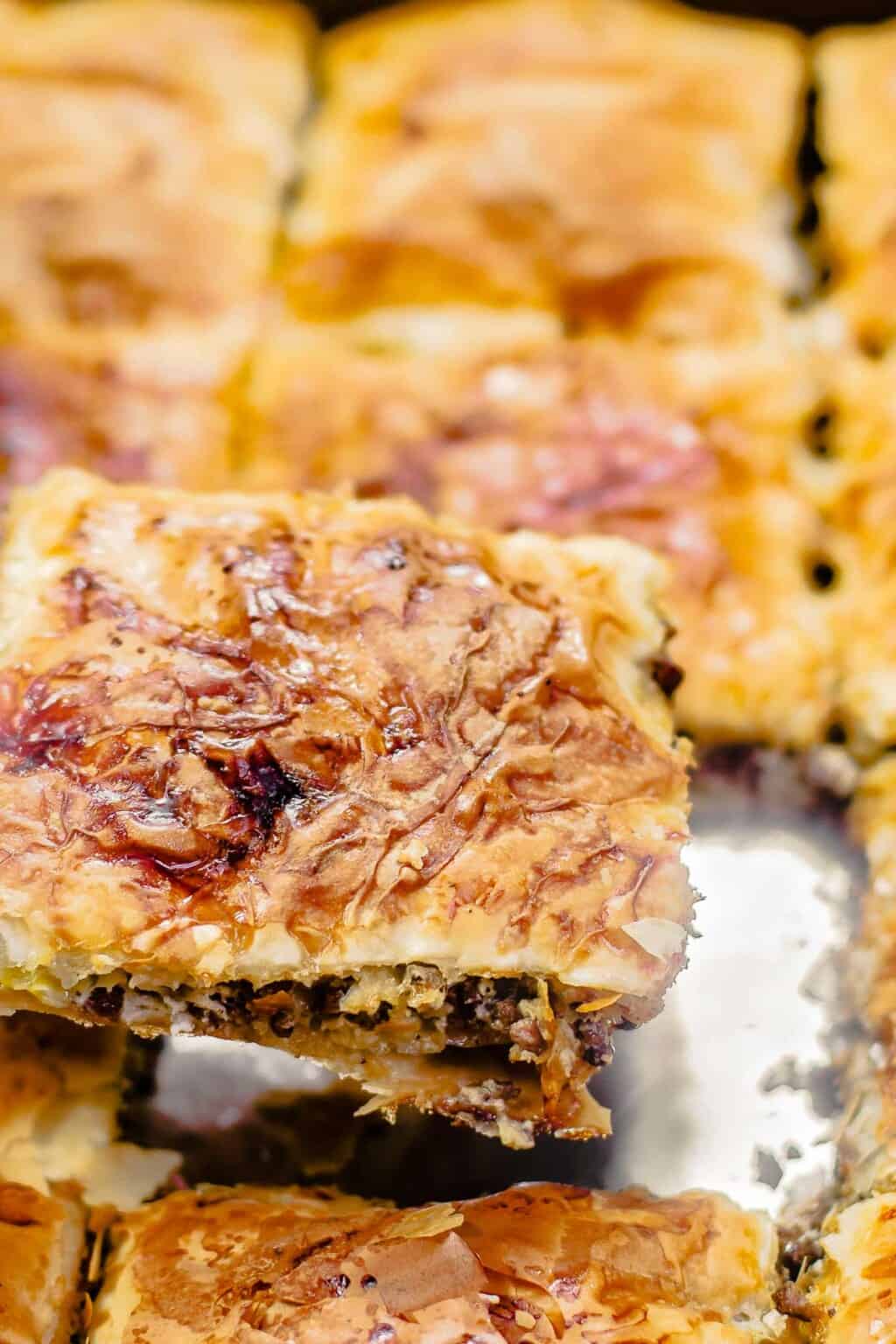 Crispy Phyllo Meat Pie (Egyptian Goulash) | The Mediterranean Dish