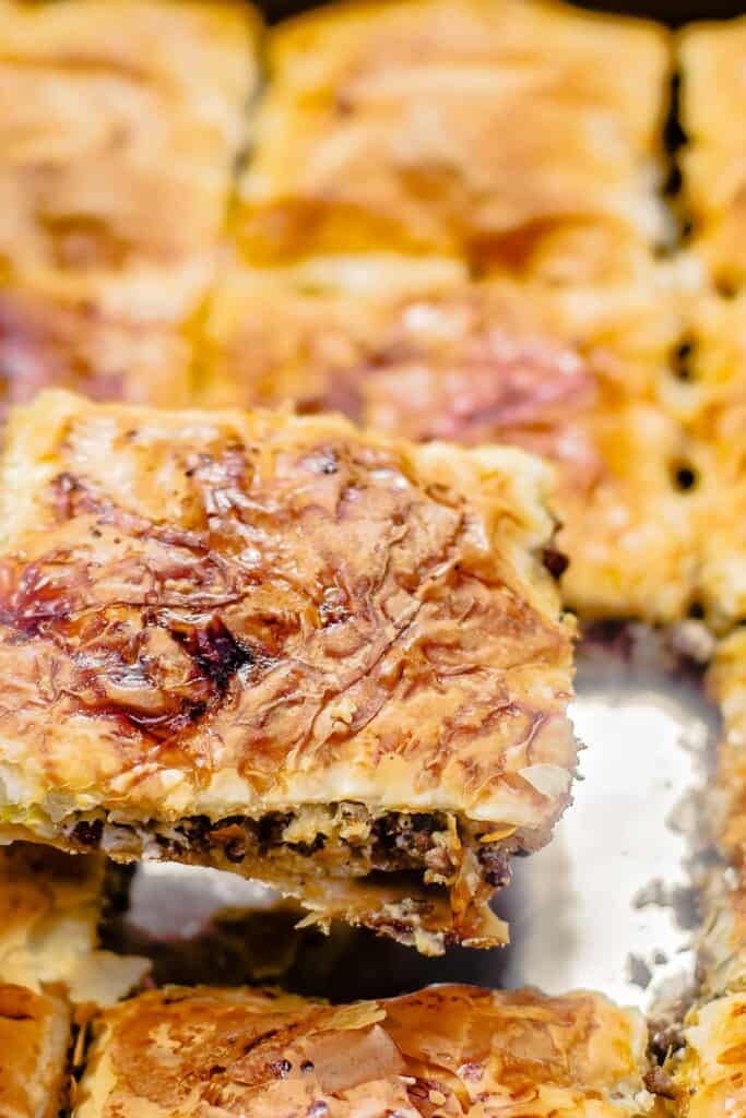 Crispy Phyllo Meat Pie (Egyptian Goulash) | The Mediterranean Dish