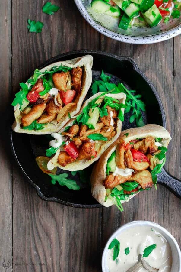 Easy Chicken Shawarma Recipe (Video) | The Mediterranean Dish