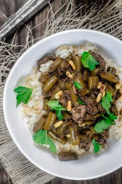 Middle Eastern Beef Stew Recipe with Green Beans - The Mediterranean Dish
