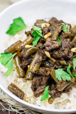 Middle Eastern Beef Stew Recipe with Green Beans - The Mediterranean Dish