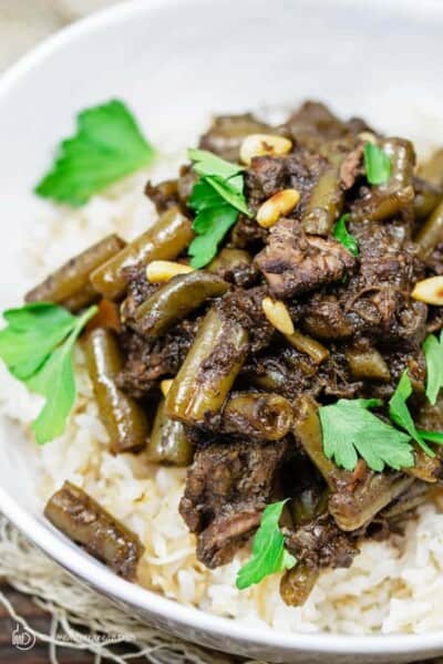 Middle Eastern Beef Stew Recipe with Green Beans - The Mediterranean Dish