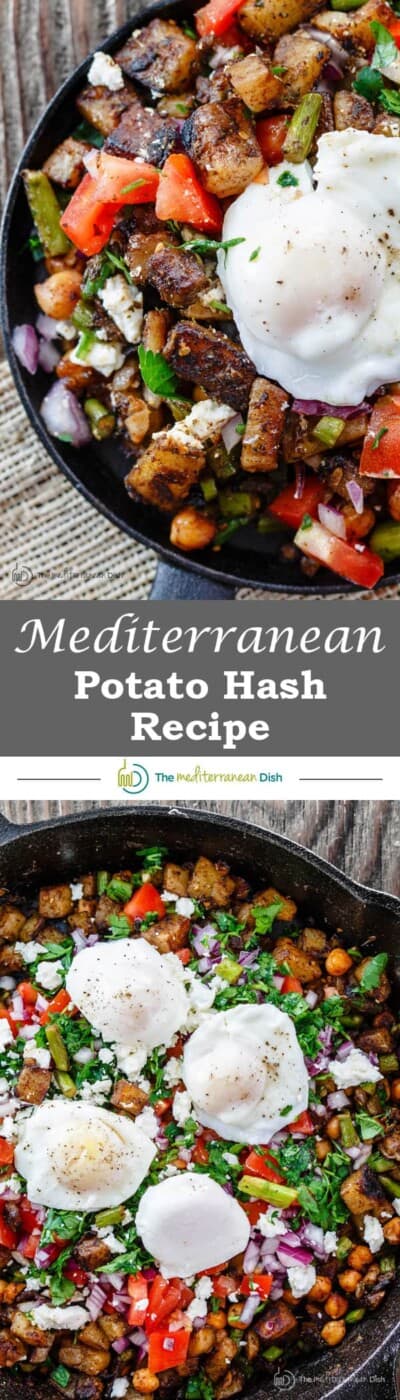 Mediterranean Potato Hash with Asparagus, Chickpeas and Poached Eggs ...