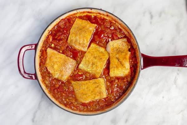 Fish Fillet Recipe, Shakshuka Style