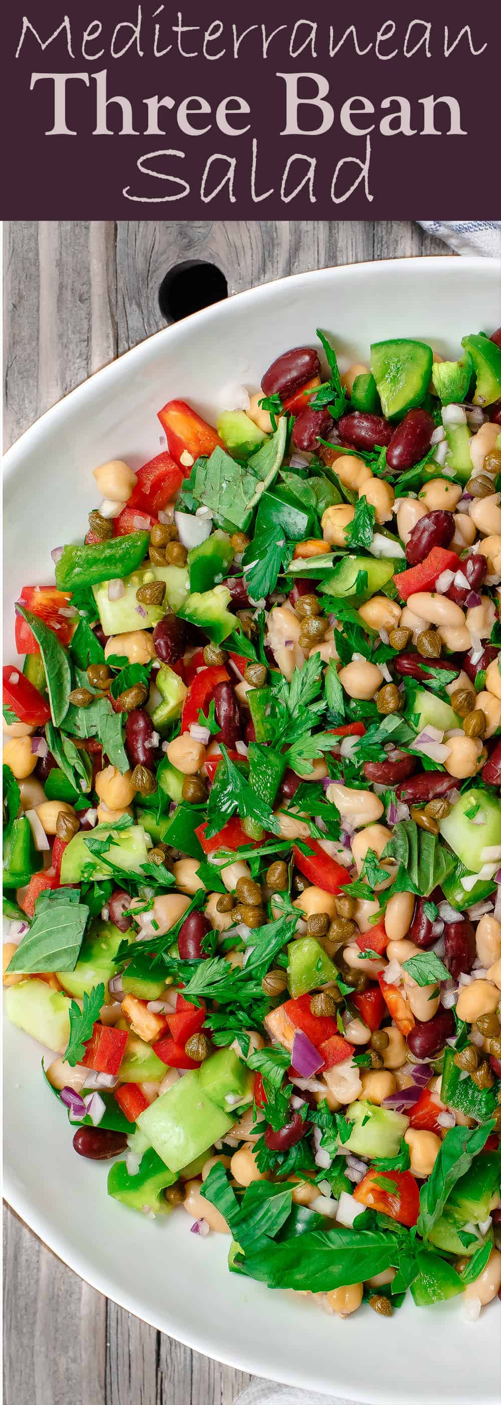 Mediterranean Three Bean Salad Recipe | The Mediterranean Dish