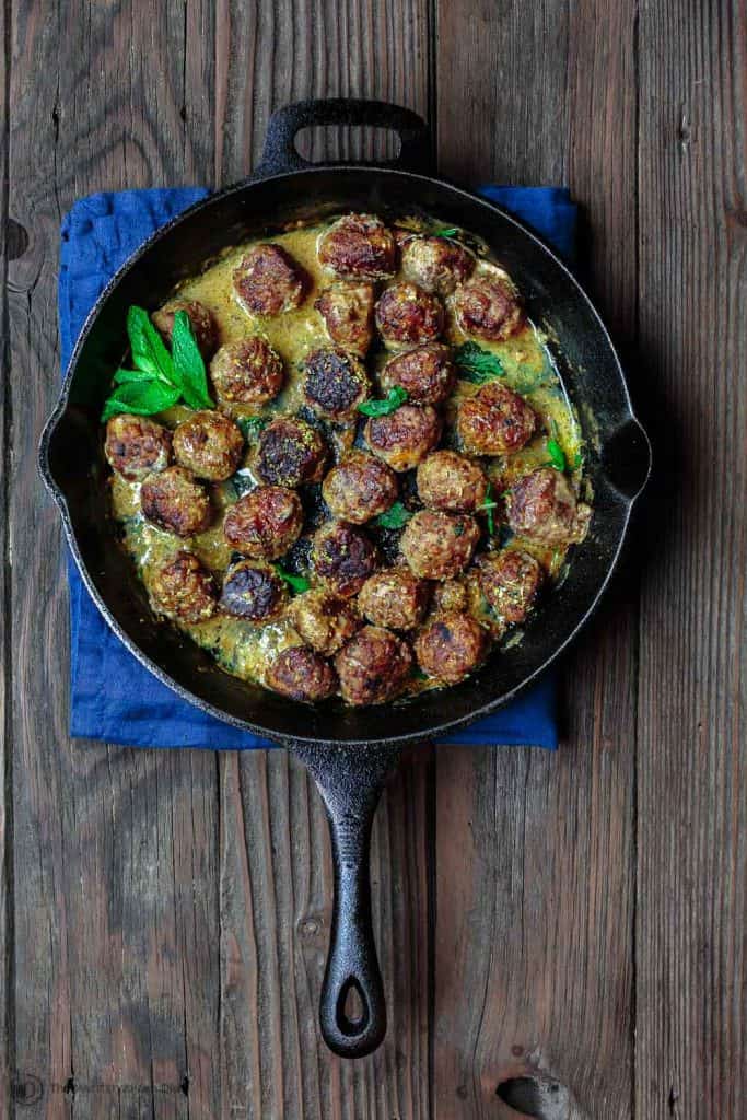 Keftedes: Greek Meatballs with a Lemony Sauce | The Mediterranean Dish