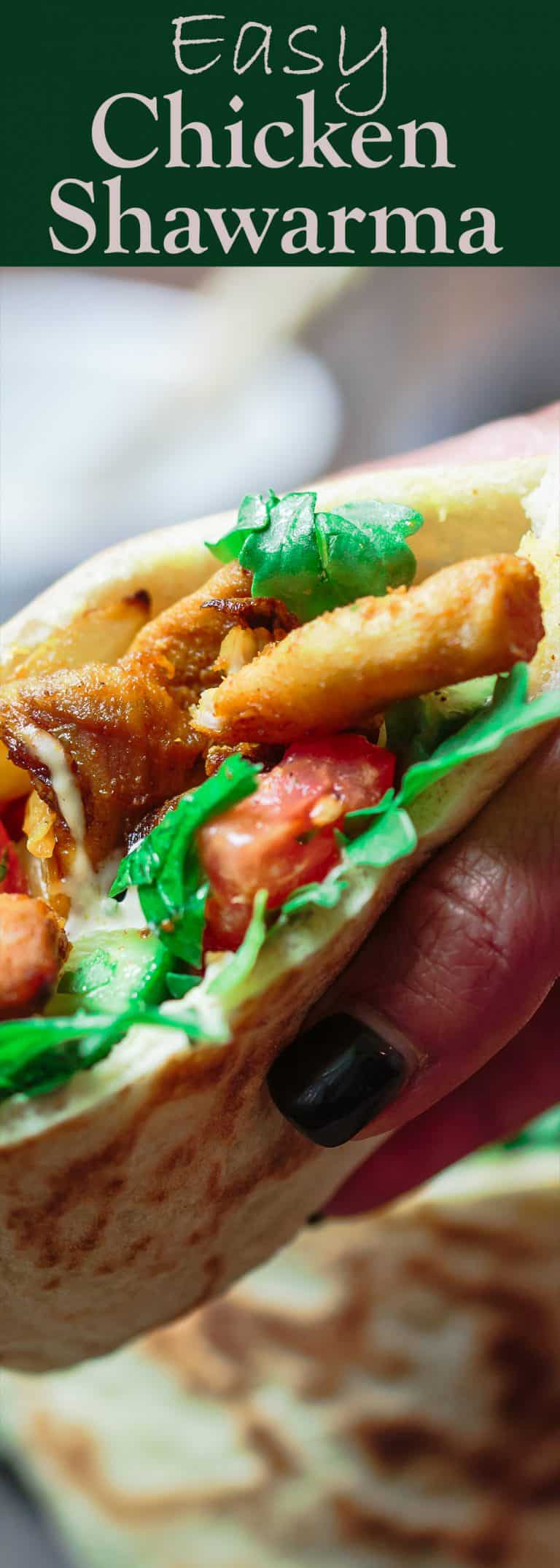 Easy Chicken Shawarma Recipe (Video) | The Mediterranean Dish