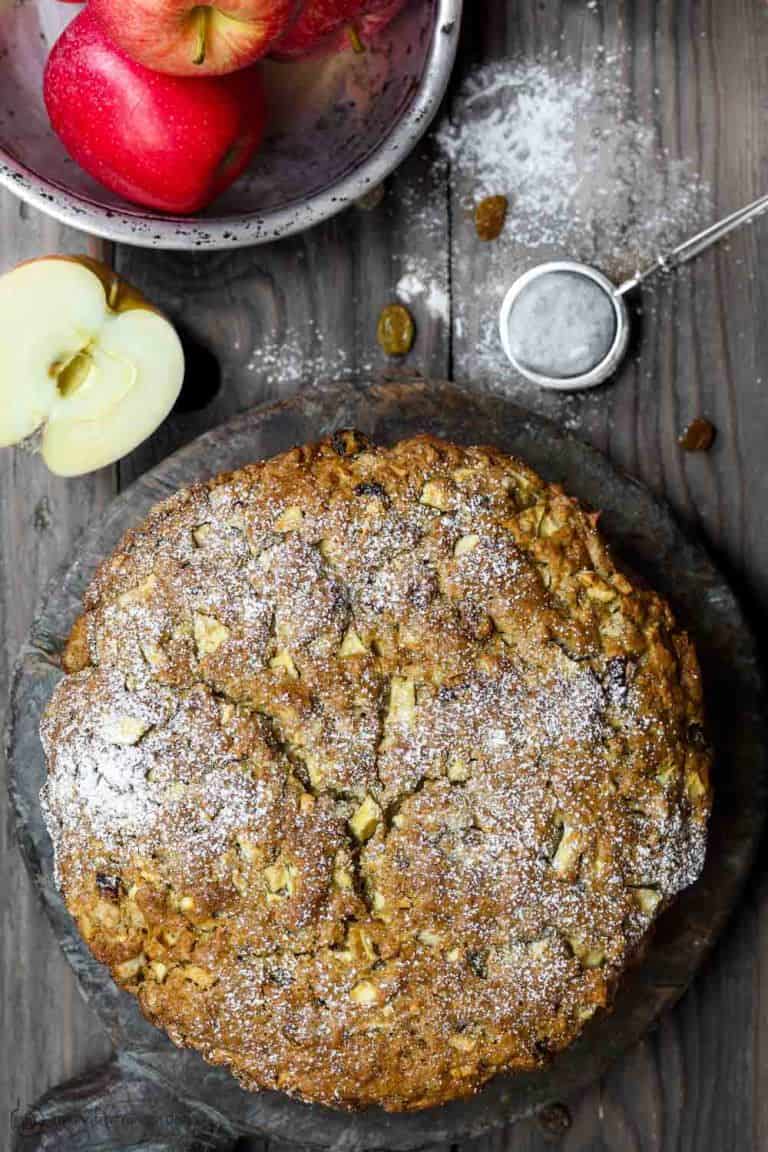 Italian Apple Olive Oil Cake Recipe (w/ video) | The Mediterranean Dish