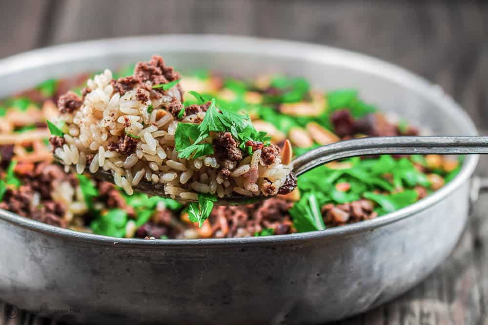 Loaded Lebanese Rice: Hashweh | The Mediterranean Dish