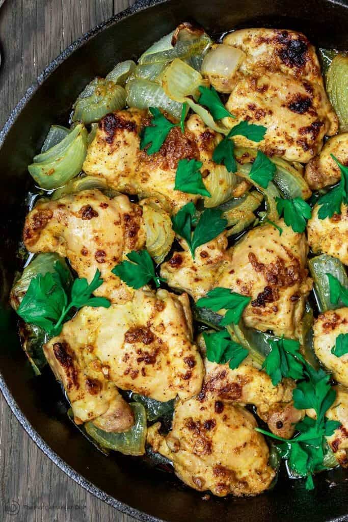 Skillet Garlic Dijon Chicken Recipe | The Mediterranean Dish