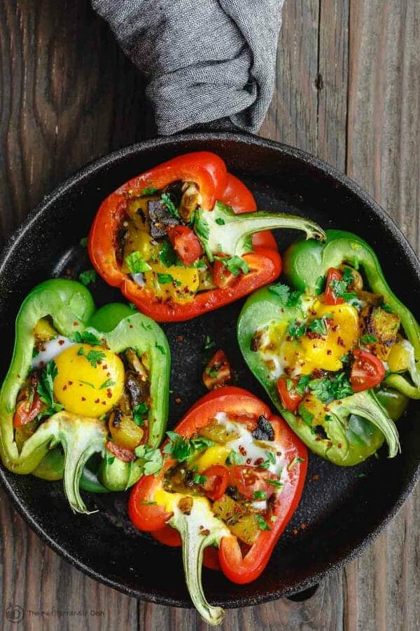 Easy Stuffed Peppers for Breakfast | The Mediterranean Dish
