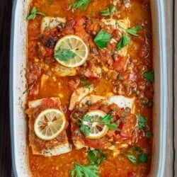 Baked Greek Fish (Psari Plaki) - The Mediterranean Dish