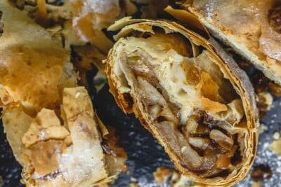 Darn Easy Apple Strudel Recipe (Crispy Crust!) | The Mediterranean Dish