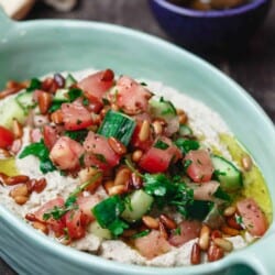 Smoky Loaded Eggplant Dip: Baba Ganoush (Tutorial) | The Mediterranean Dish