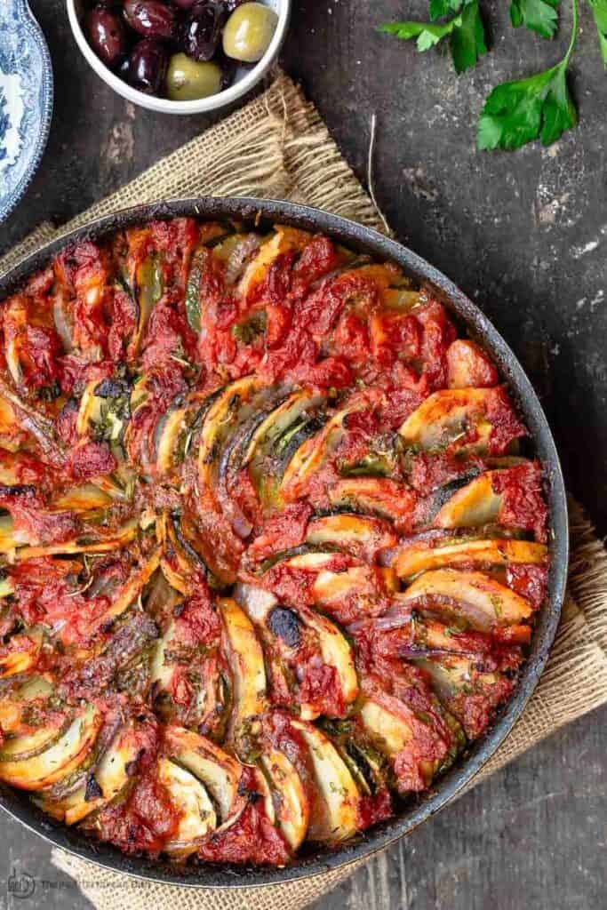 Briam:Traditional Greek Roasted Vegetables (Video) | The Mediterranean Dish