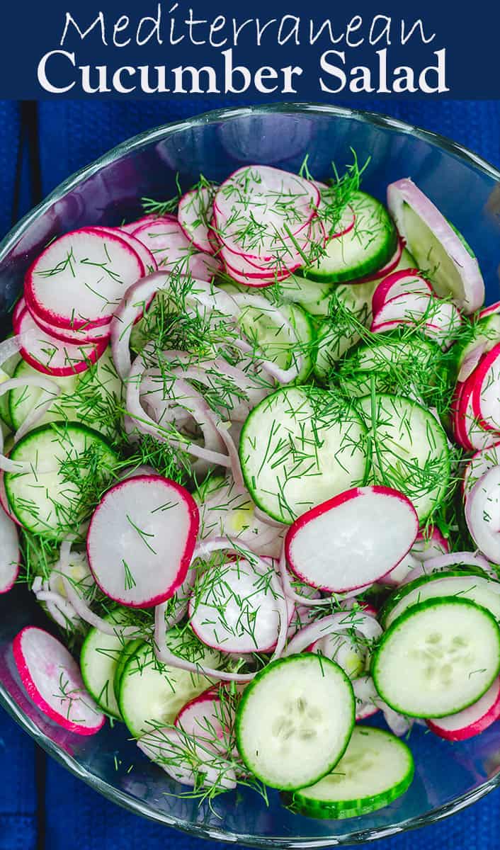 Healthy Cucumber Salad, Mediterranean Style | The Mediterranean Dish