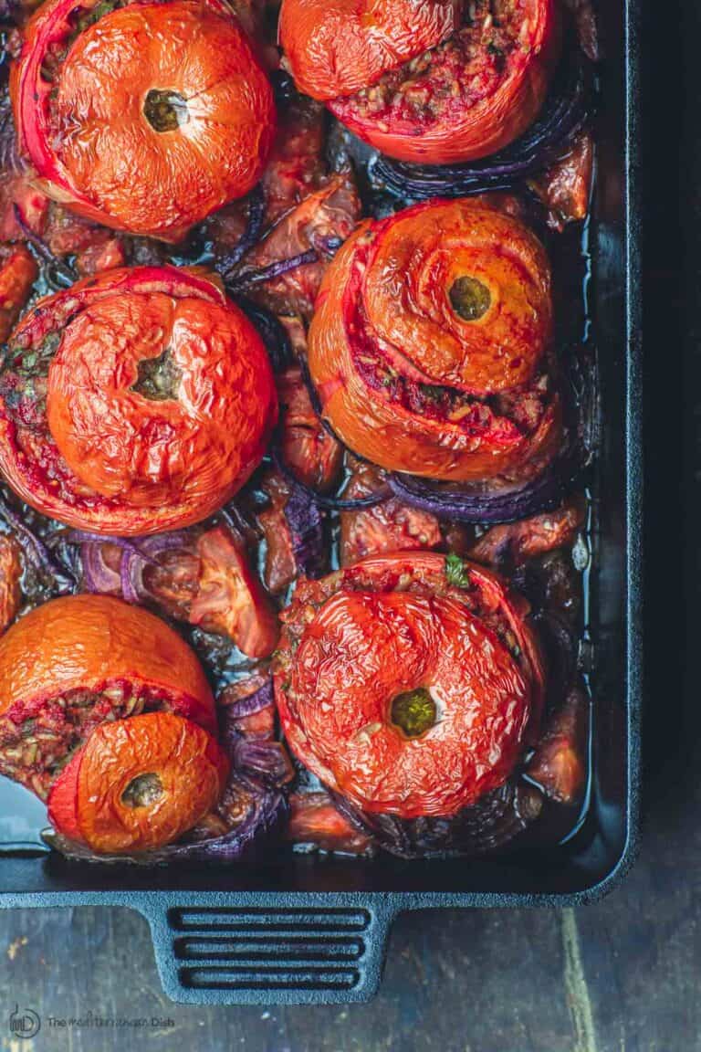 BEST Greek Stuffed Tomatoes (Gemista)- Tutorial - The Mediterranean Dish