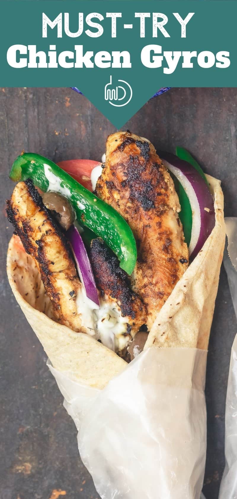 Homemade Greek Chicken Gyro Recipe - The Mediterranean Dish