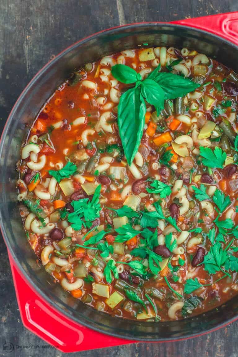 Classic Italian Minestrone Soup Recipe | The Mediterranean Dish