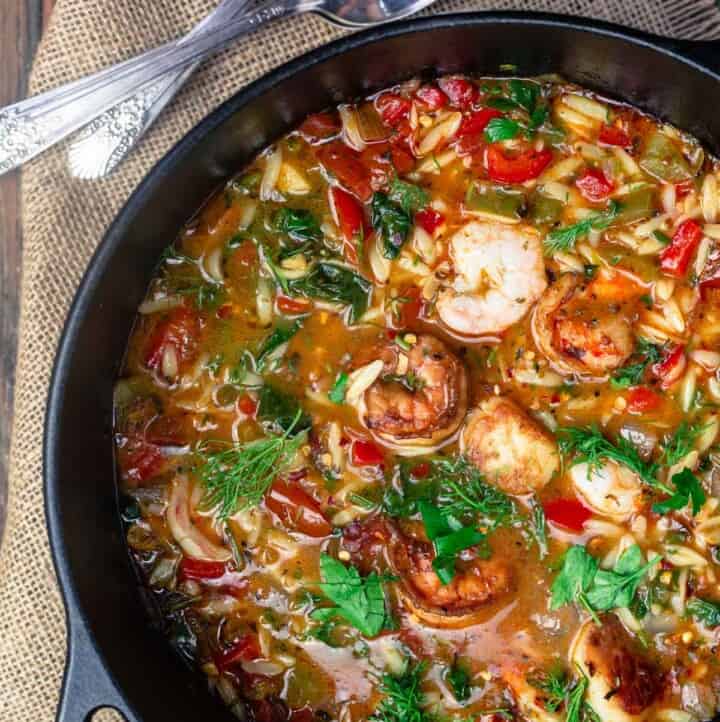 Mediterranean Shrimp Soup | The Mediterranean Dish