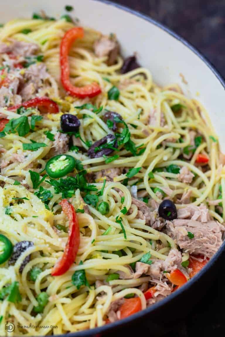 Quick Tuna Pasta, Mediterranean-Style | The Mediterranean Dish
