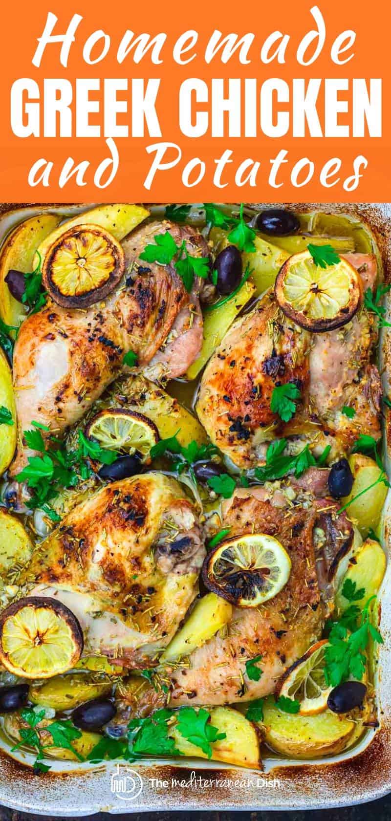 Greek Chicken Recipe with Lemony Potatoes
