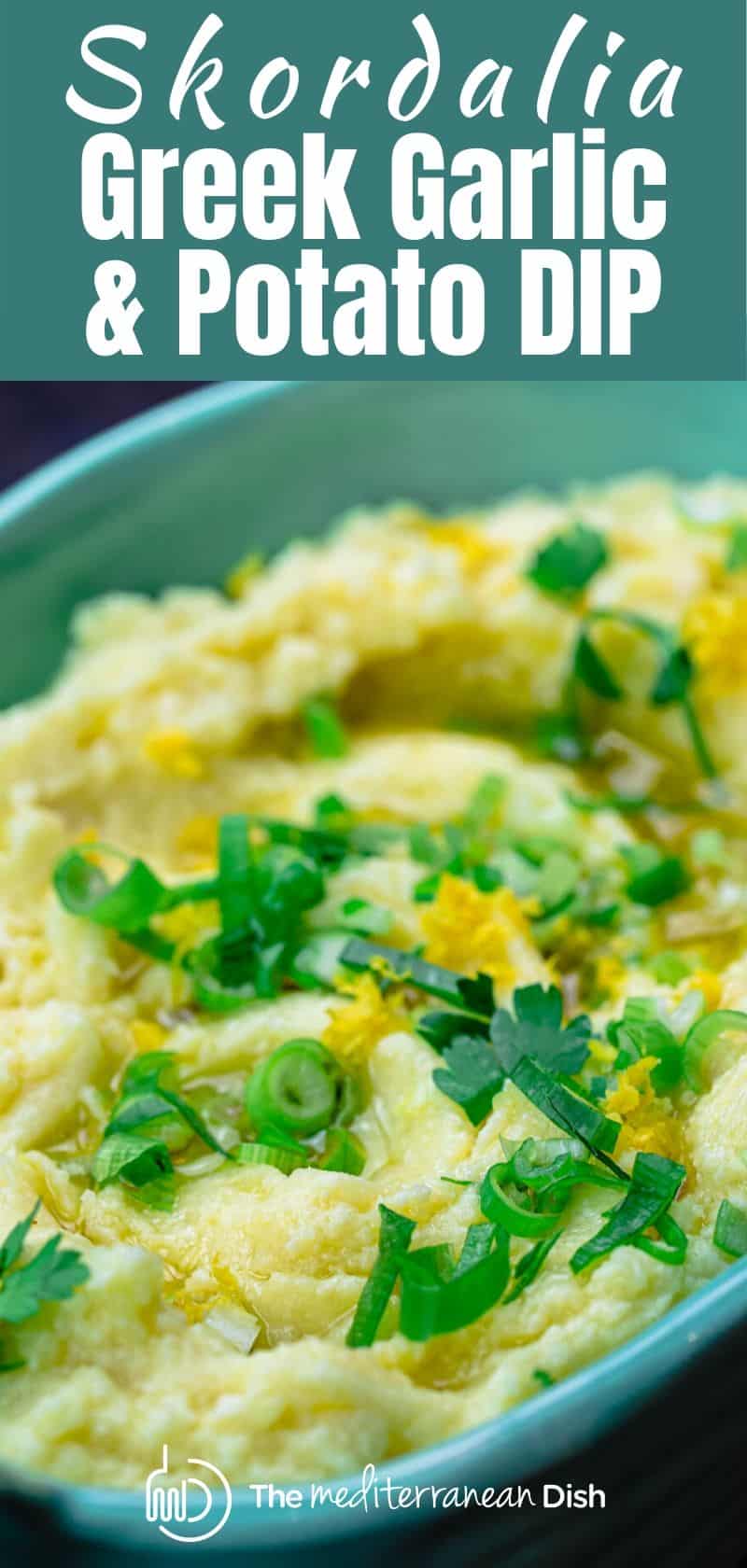 Skordalia Recipe: Greek Garlic and Potato Dip - The Mediterranean Dish