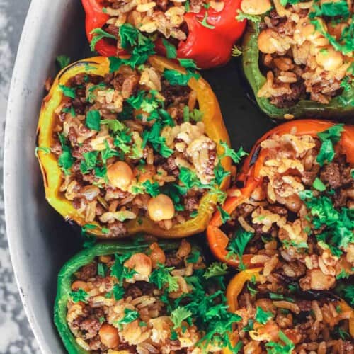 Italian Stuffed Peppers | The Mediterranean Dish