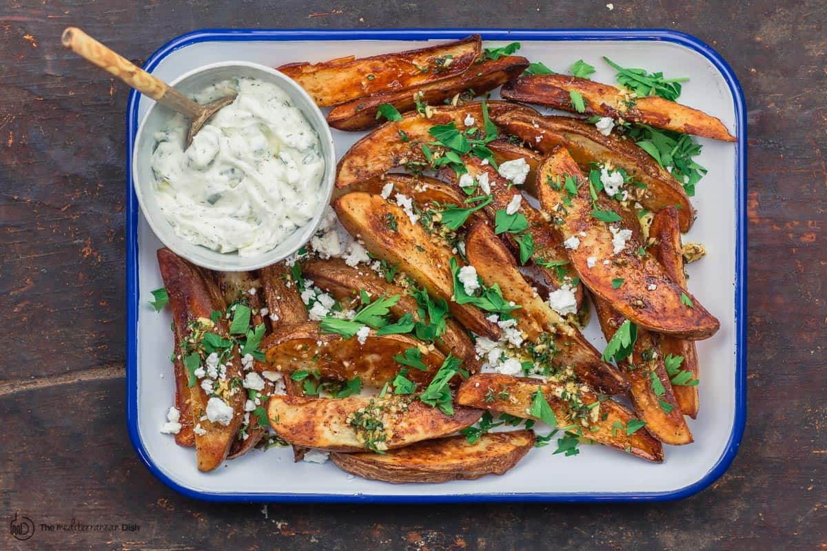 Crispy Greek Oven Fries | The Mediterranean Dish