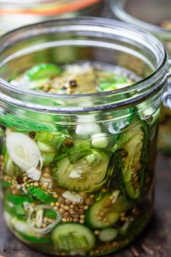 Quick Pickled Cucumber (How to Pickle Cucumbers) | The Mediterranean Dish