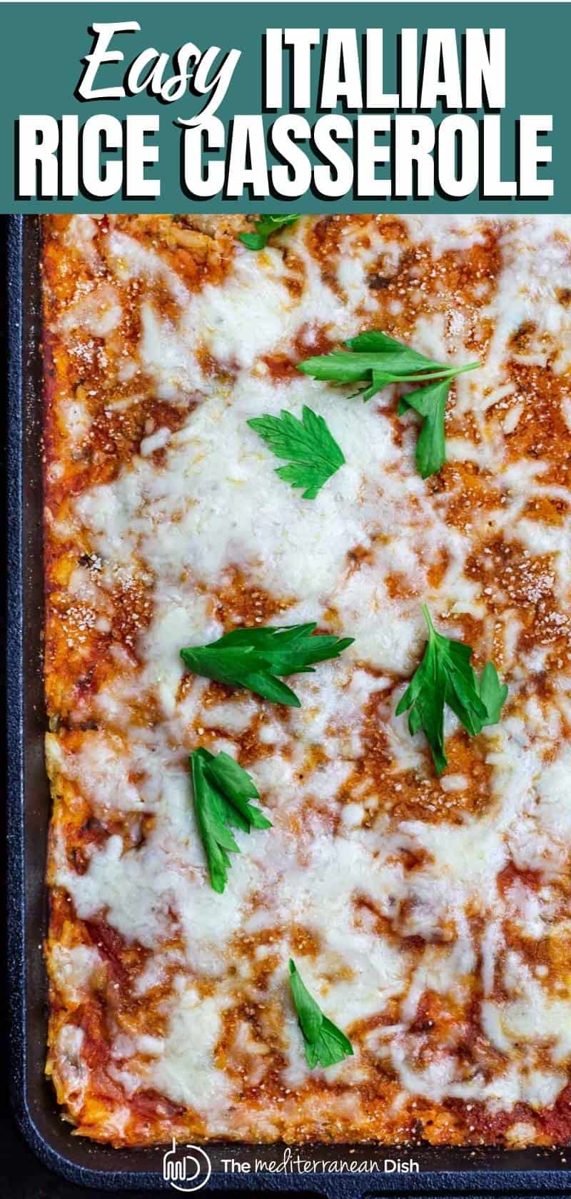 Italian Rice Casserole (Rice Ball Casserole Recipe) | The Mediterranean ...