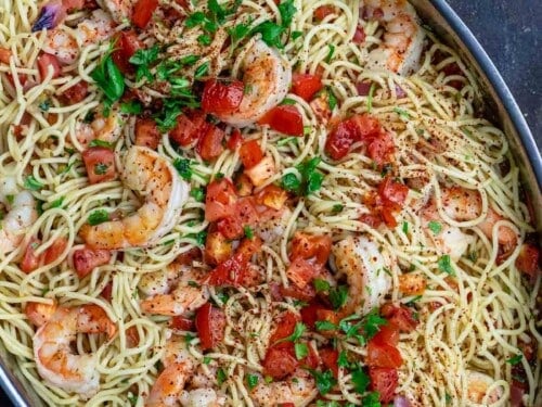 Shrimp Pasta Recipe Mediterranean Style