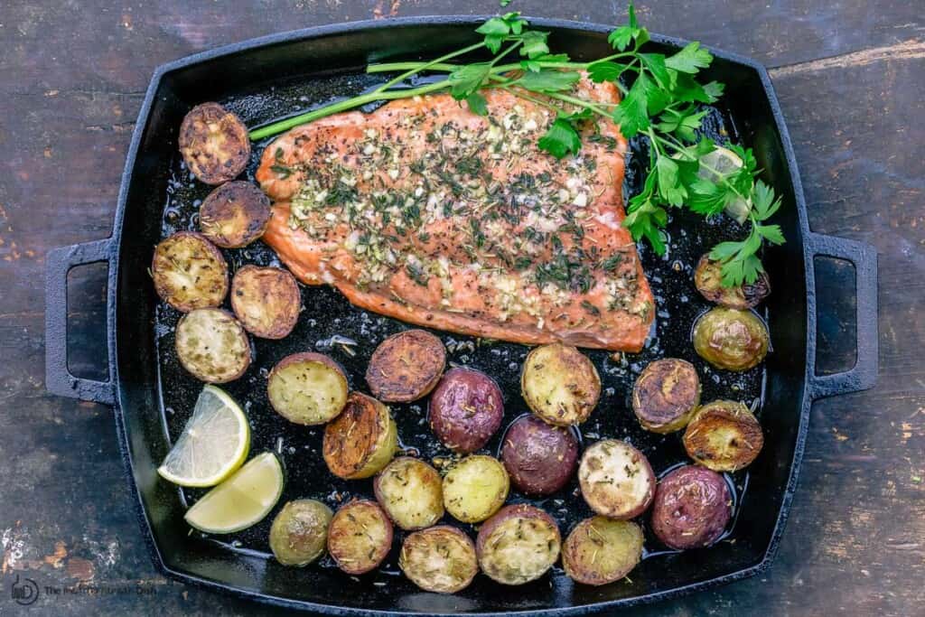 Slow Roasted Salmon and Potatoes, Mediterranean-Style | The ...