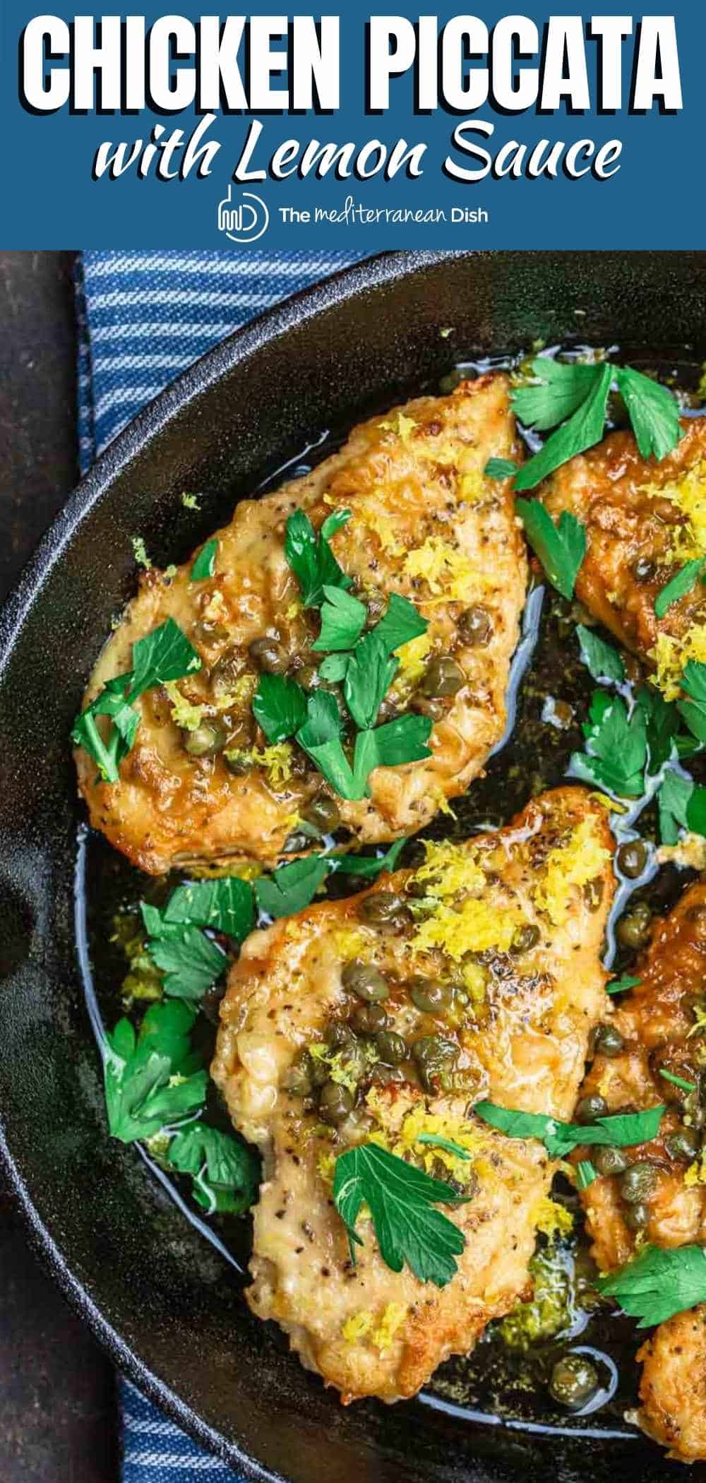 Easy Lemon Chicken Piccata Recpie (20 mins) | The Mediterranean Dish