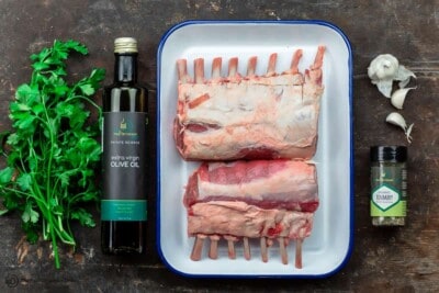 Mediterranean Garlic Herb Crusted Rack of Lamb | The Mediterranean Dish