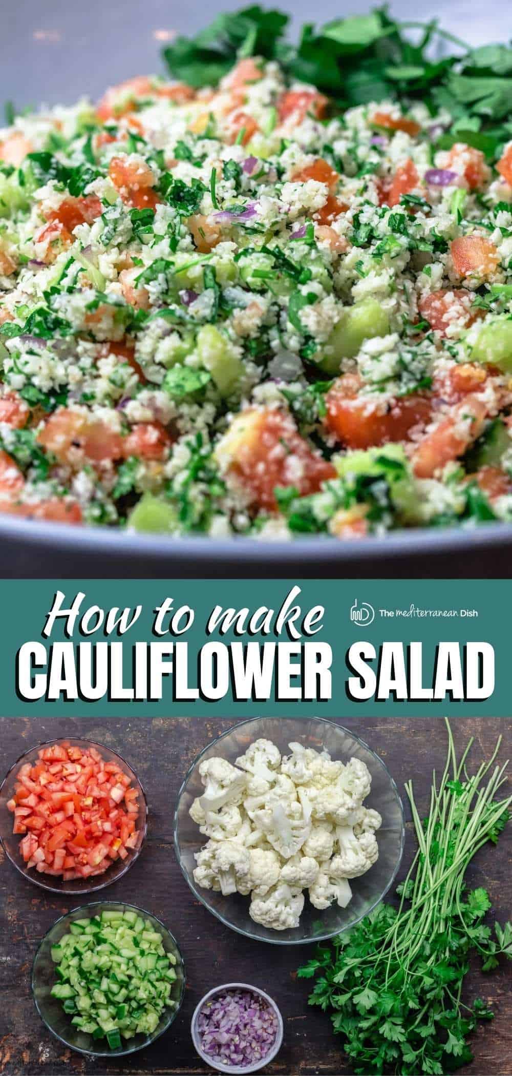 Mediterranean Cauliflower Salad Recipe (Healthy & Fresh) | The ...