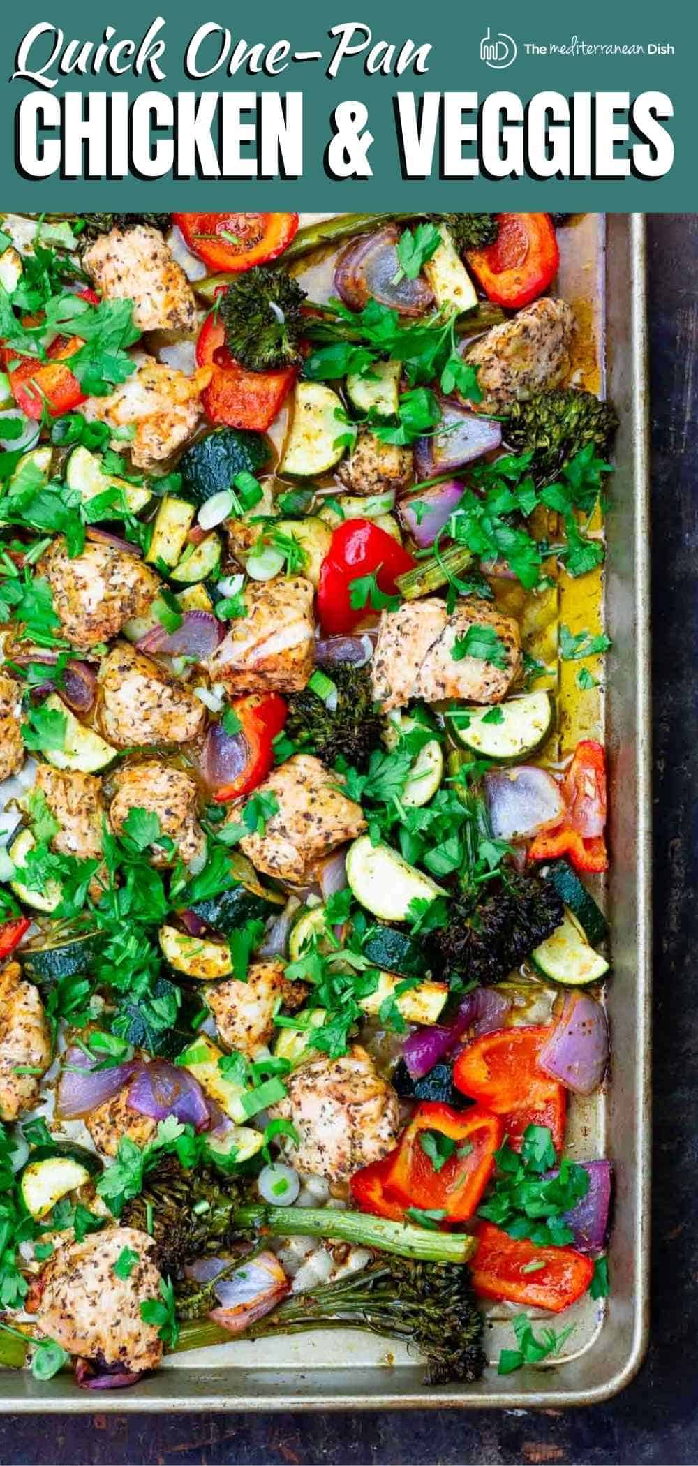 Italian-Style Sheet Pan Chicken & Vegetables | The Mediterranean Dish