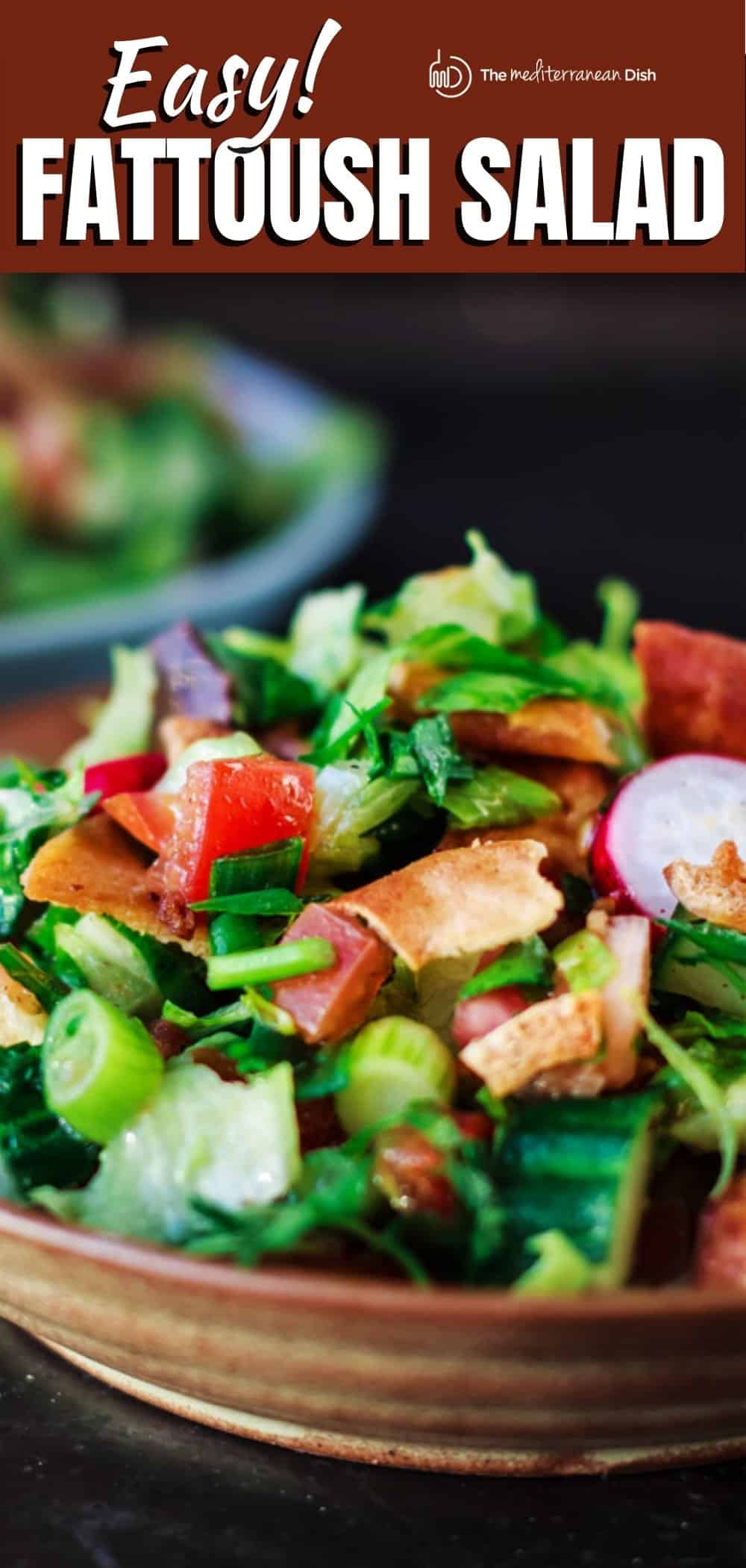 Fattoush Salad Recipe | The Mediterranean Dish