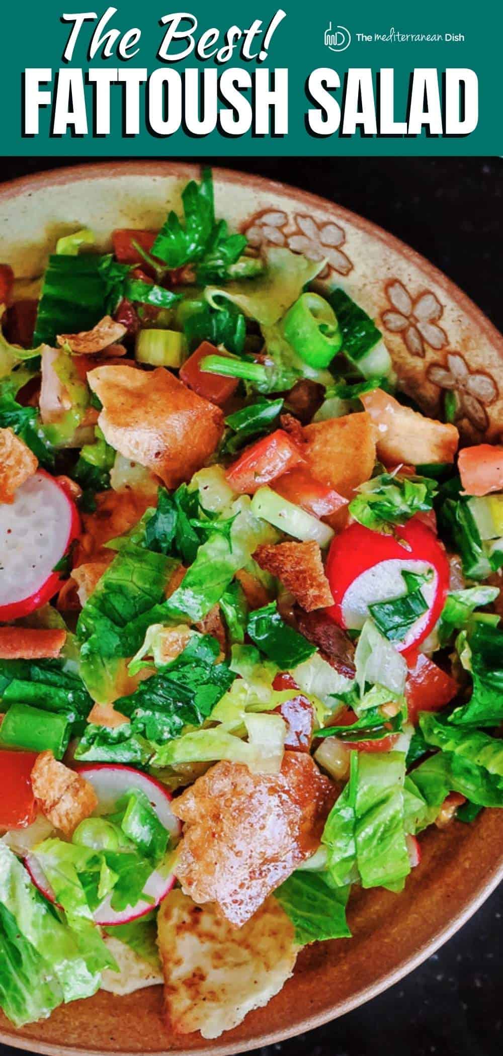 Fattoush Salad Recipe | The Mediterranean Dish