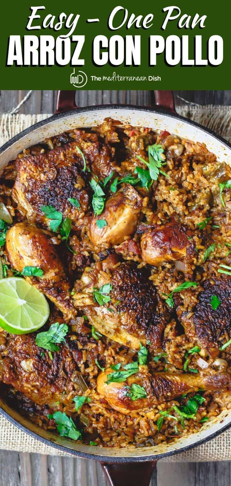 One Pan Spanish Chicken and Rice Recipe (Arroz con Pollo) | The ...