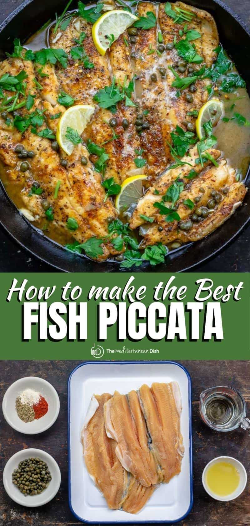 20-minute Fish Piccata Recipe l The Mediterranean Dish