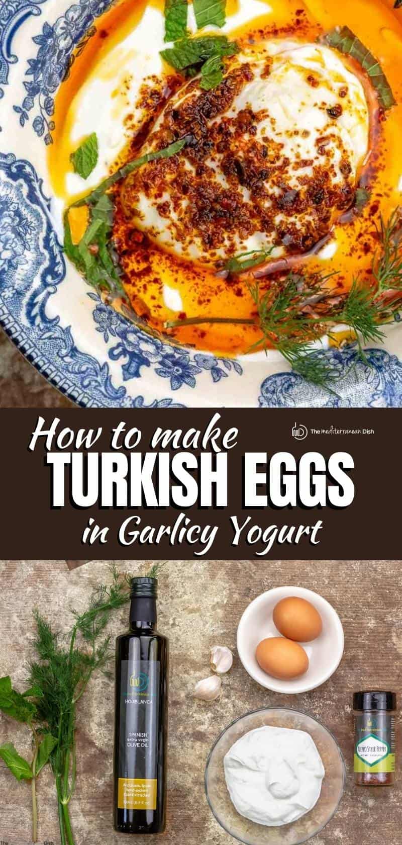 Cilbir: Turkish Eggs in Garlicky Yogurt Sauce l The Mediterranean Dish