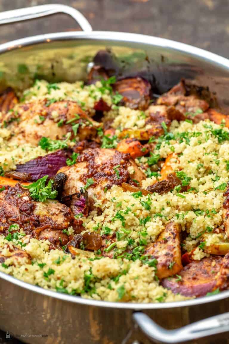 Easy Moroccan Chicken Couscous l The Mediterranean Dish