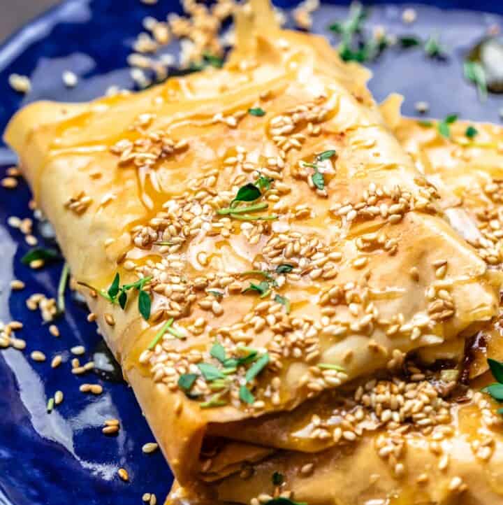 Phyllo-Wrapped Baked Feta with Honey (Feta me Meli) - The Mediterranean ...