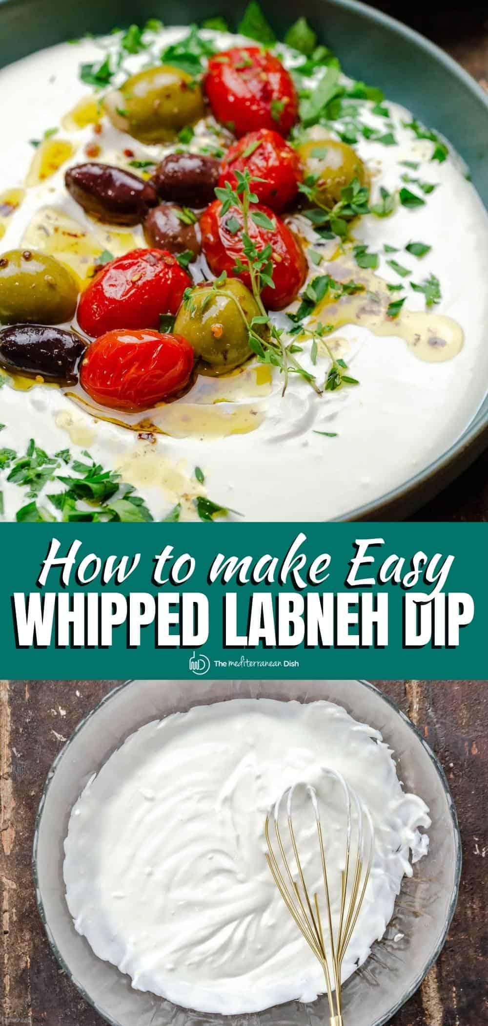 10-Minute Mediterranean Whipped Labneh Dip | The Mediterranean Dish