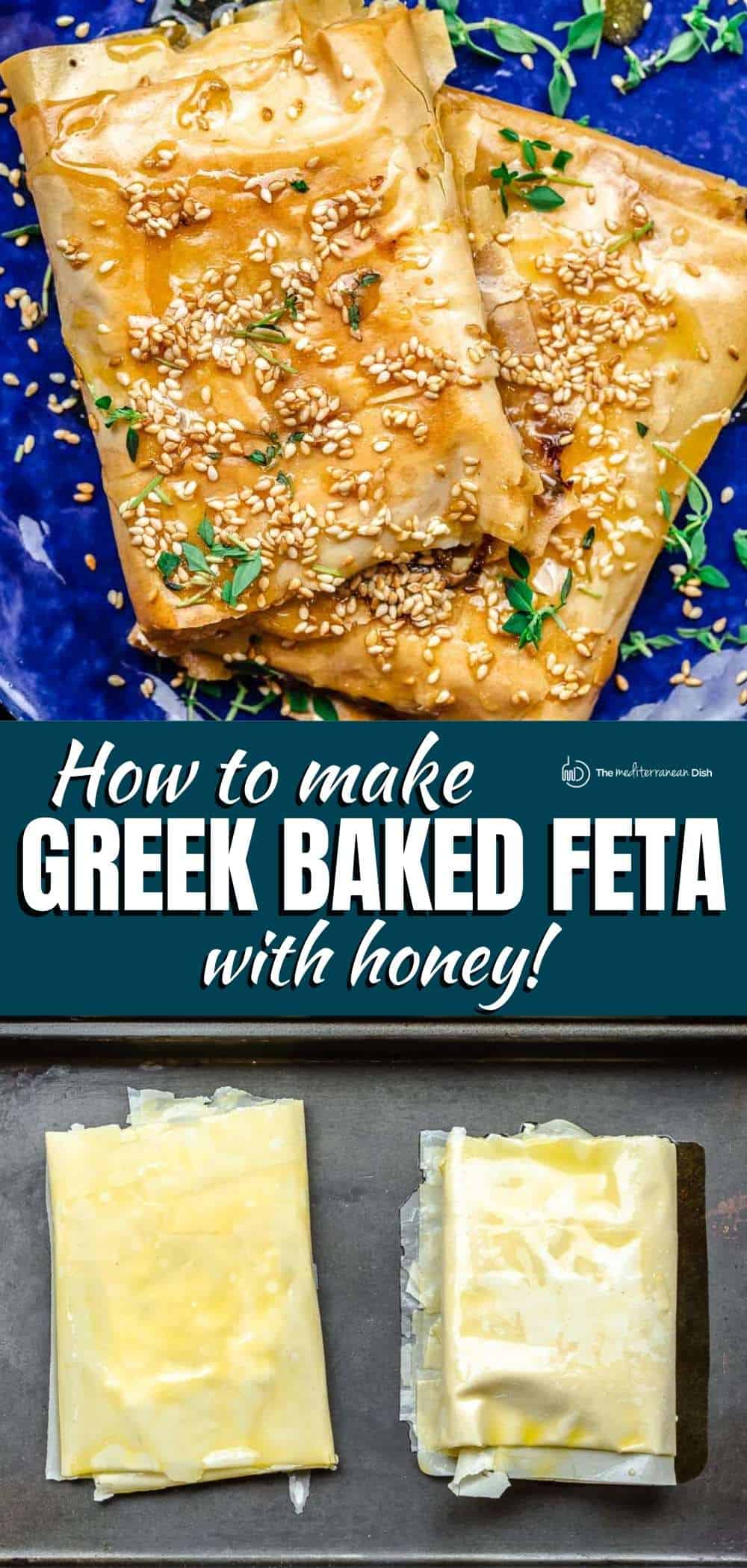 Phyllo-Wrapped Baked Feta with Honey (Feta me Meli) - The Mediterranean ...