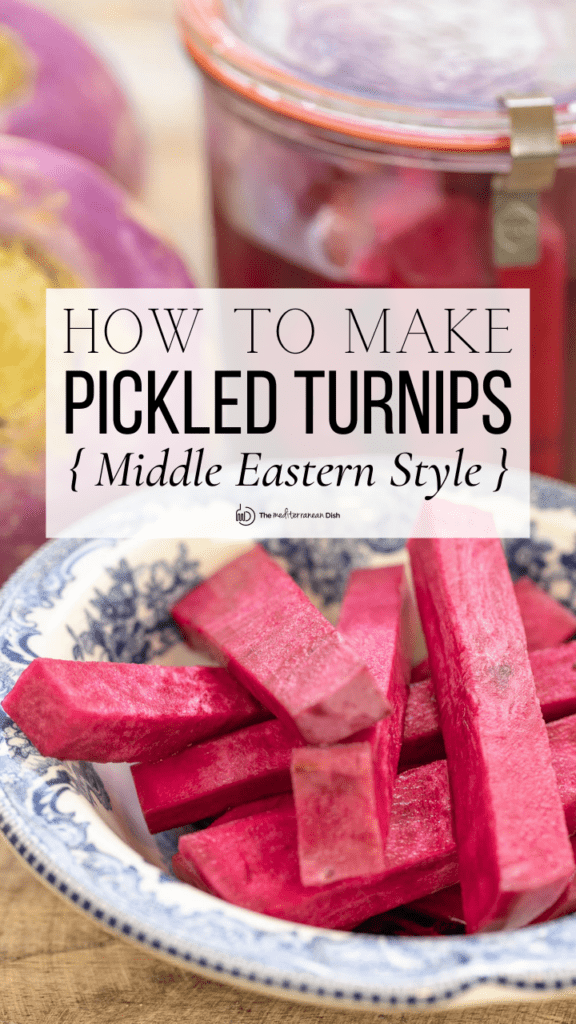 Middle Eastern Pickled Turnips (Pink Pickles!) - The Mediterranean Dish