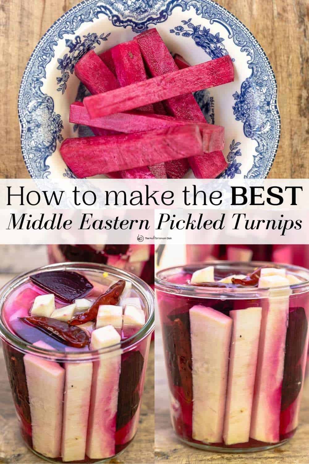 Middle Eastern Pickled Turnips (Pink Pickles!) - The Mediterranean Dish